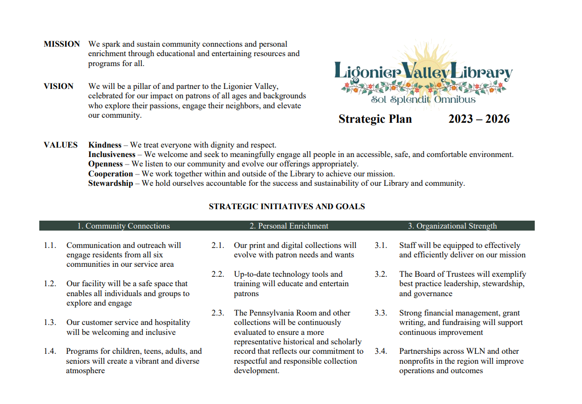 About - Ligonier Valley Library