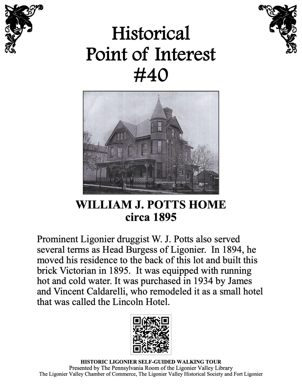 #40 William J. Potts Home (139 W Main) - Ligonier Valley Library